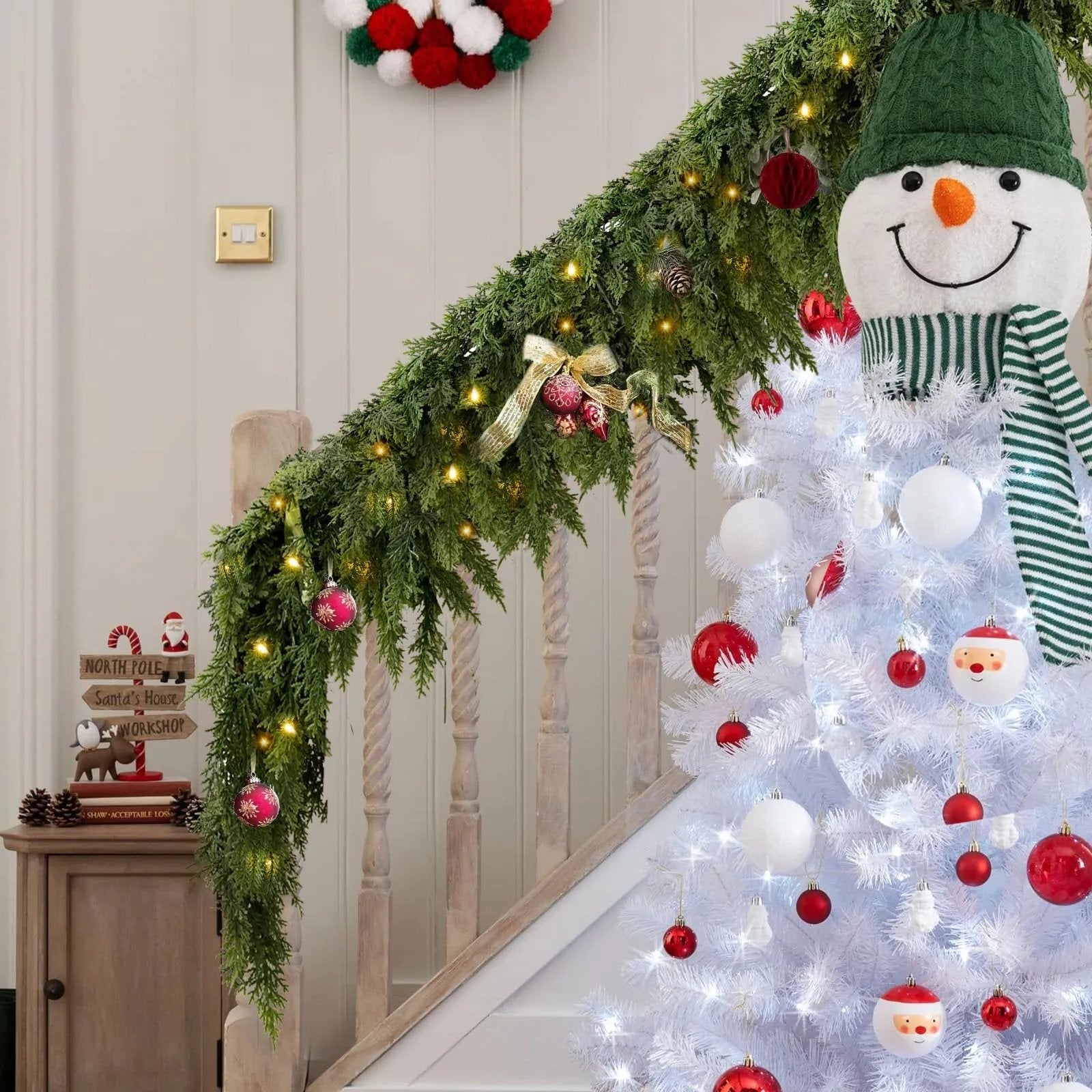 🏆2025 HOT SALE💥 Pre-lit Christmas Cedar Garland – Felicitas Gift